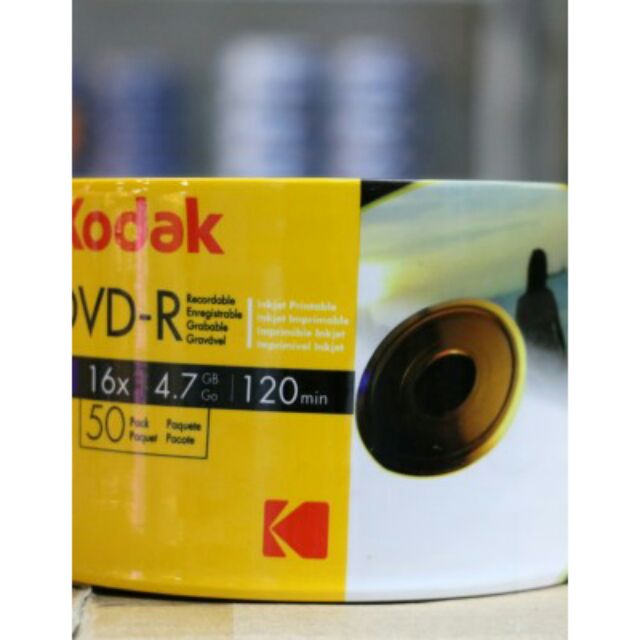 แผ่น DVD Kodak 16X Printable หน้าขาว 1 Pack มี 50 แผ่น | Shopee Thailand