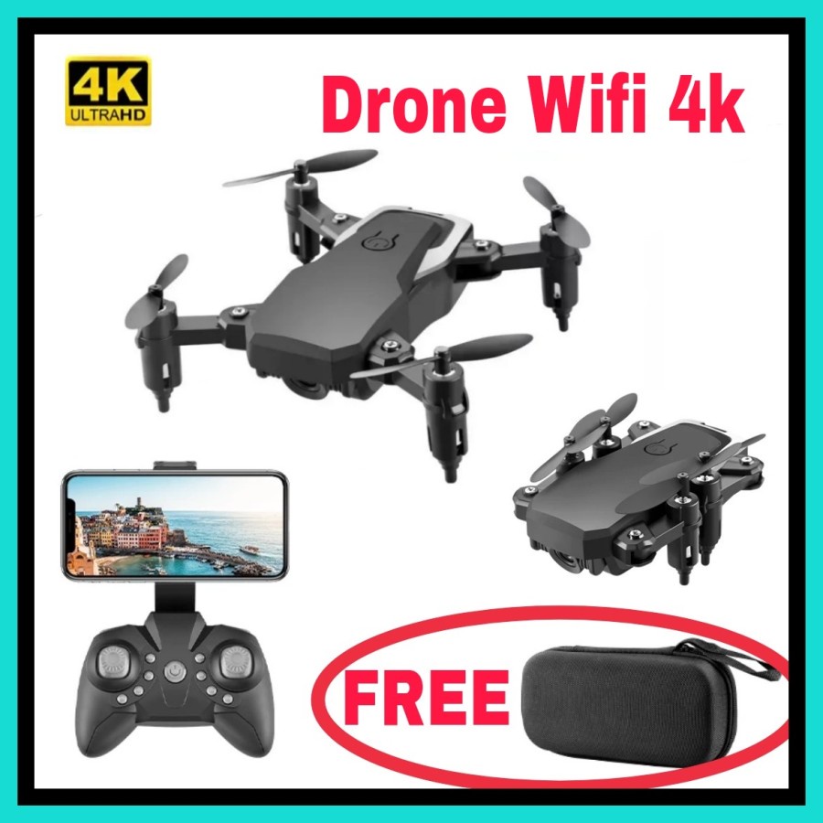 กล้องโดรนบังคับ Wifi 4K Quadcopter FD4K แบบพับได้ | Shopee Thailand