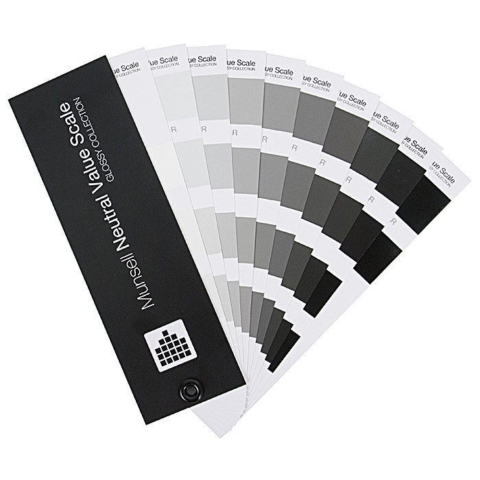 Munsell Neutral Value scale Glossy Finish ไกด์สี เทียบสีของงาน ...