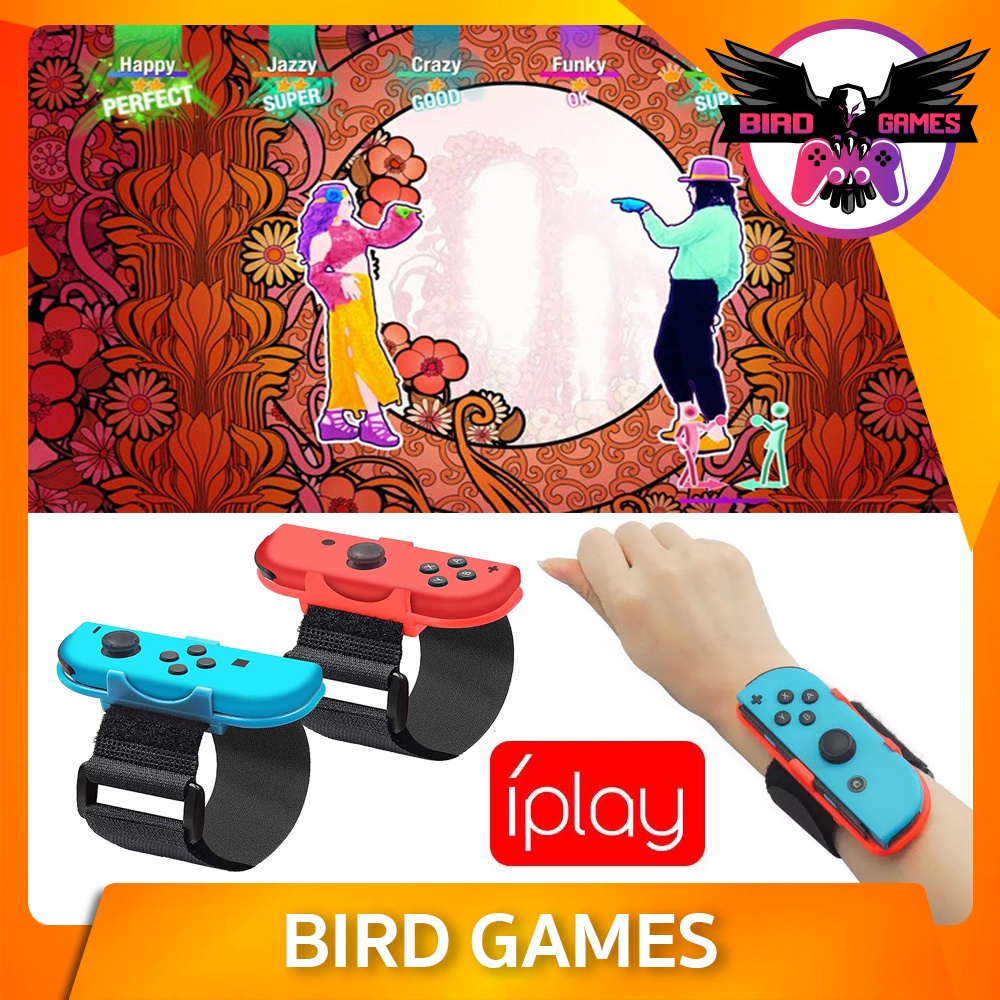 สายรัดข้อมือ 2 ชิ้น IPlay Hand Strap [Justdance] Nintendo Switch [Hand ...