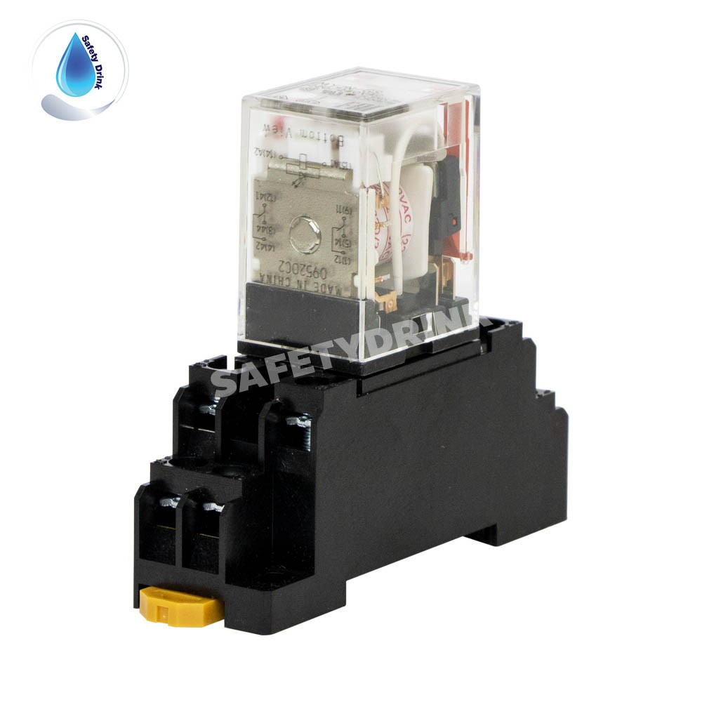 SafetyDrink RELAY MY2N-GS 220VAC OMRON + SOCKET PYF08 | Shopee Thailand