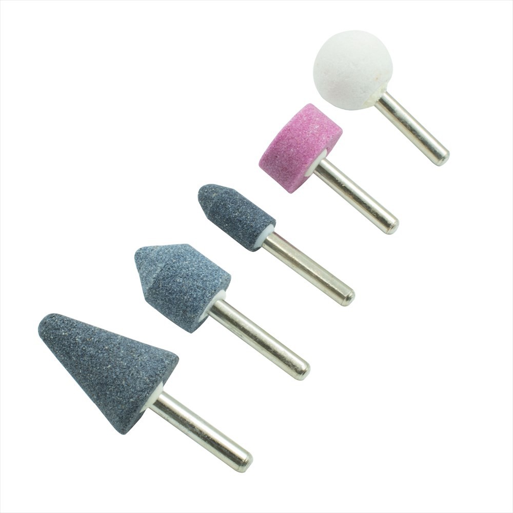 หินเจียรนัยแกน 6 มม. ( Mounted Grinding Stone Φ6mm Shank 5Pcs Set ...