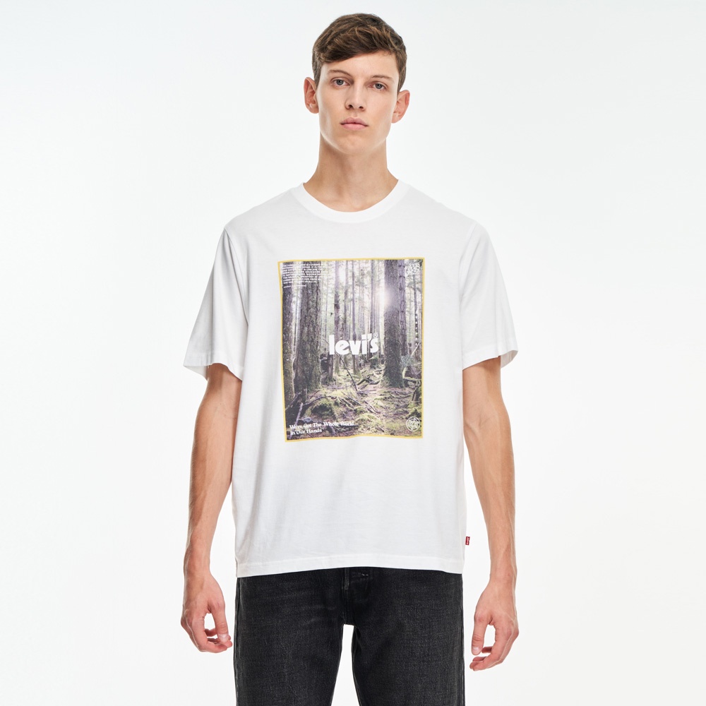 เสื้อยืดผู้หญิง - เสื้อยืดแขนสั้นแขนสั้นทรงผ่อนคลายของLevi®16143-0180 ...