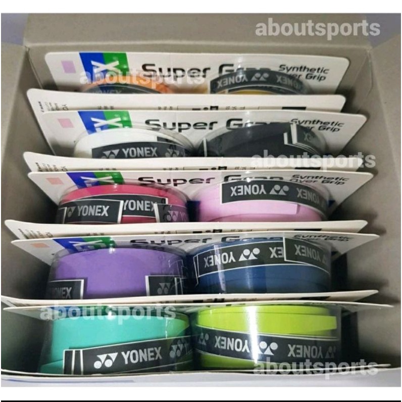กริ๊ป พันด้าม yonex ac 102ex คละสี เลือกสีไม่ได้ จำนวน 10 กล่อง ...