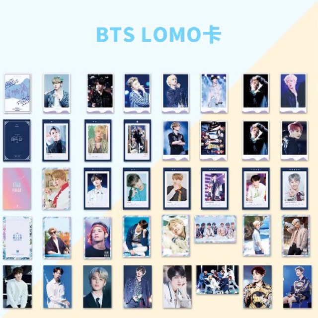 Bts lomo โลโม่bts เซ็ตละ8ใบ | Shopee Thailand