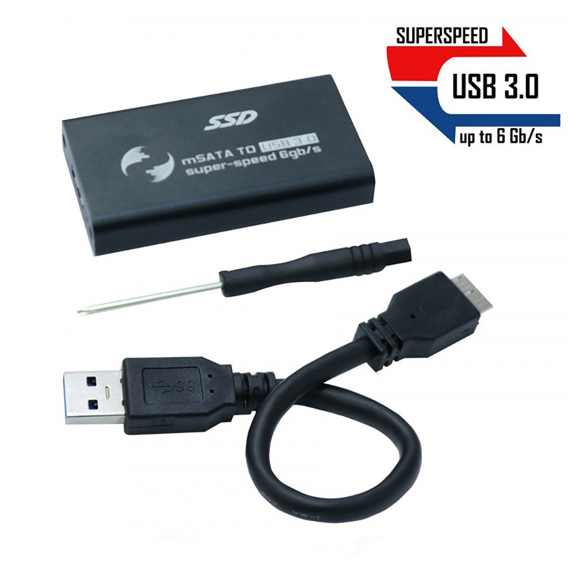 Case USB 3.0 to mSATA SSD Enclosure กล่องใส่ Msata เป็น USB 3.0 ...