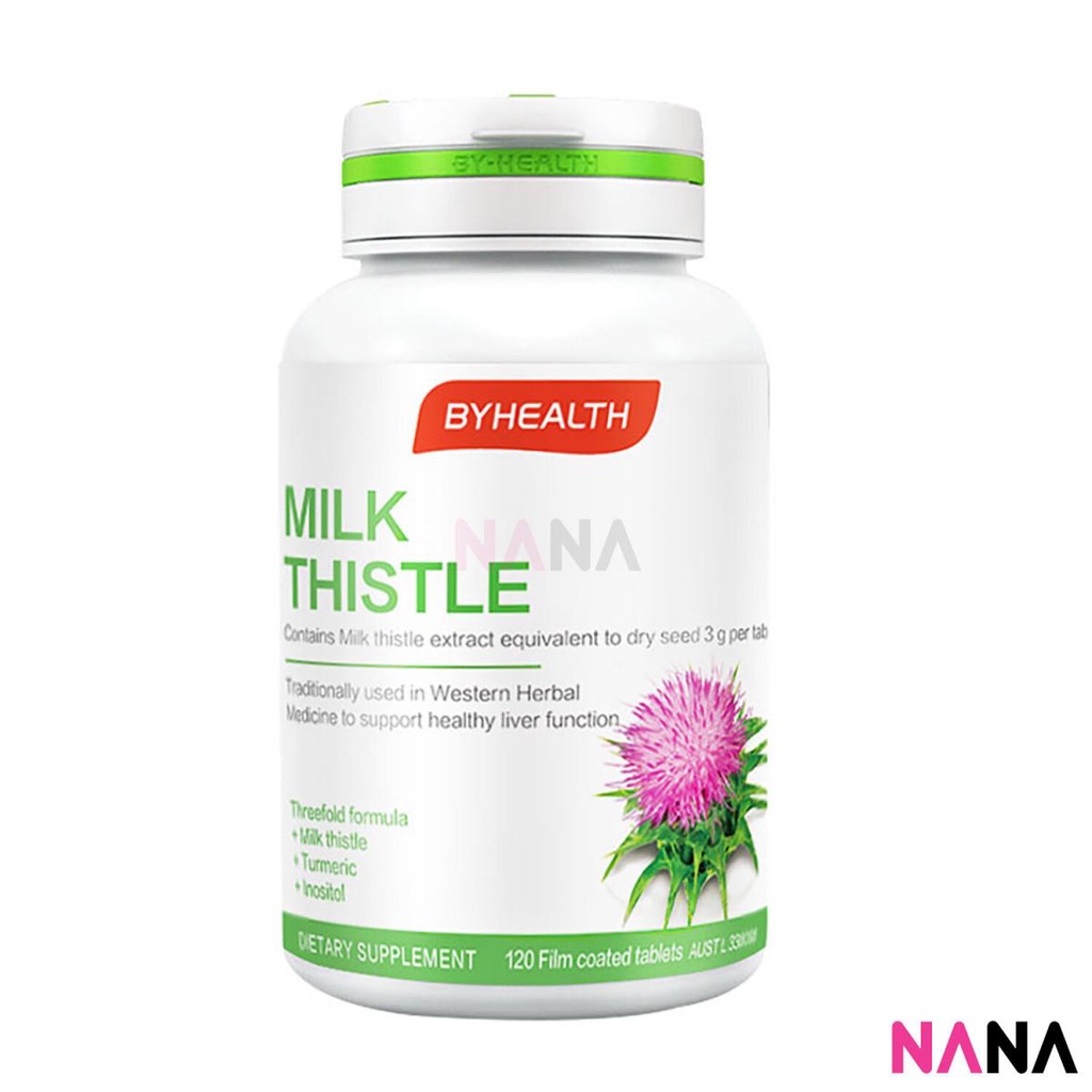 Byhealth Milk Thistle 120 Tablets With Turmeric (EXP:11 2023) | Shopee Thailand