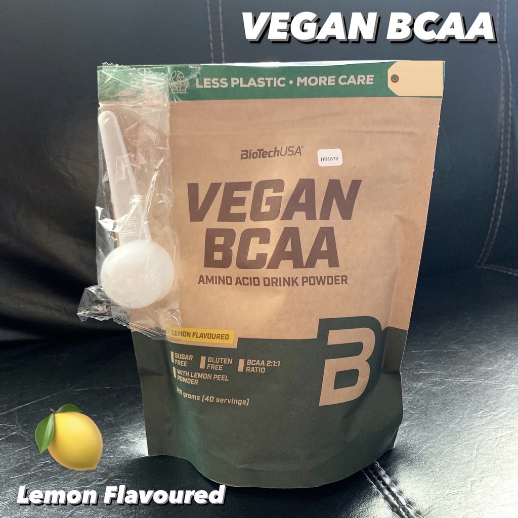 BioTechUSA Vegan BCAA Lemon Flavoured 360g. (ไบโอเทคยูเอสเอ วีแกน บีซี ...