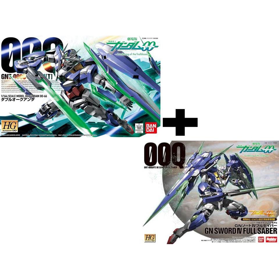 Bandai HG OO GNT-0000 OO Qan[T] + GN SWORD IV FULL SABER | Shopee Thailand