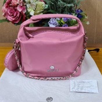 Aristotle BENTO nylon Pink | use like new | Shopee Thailand