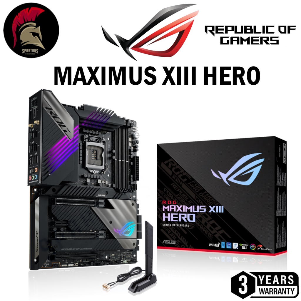 ASUS ROG MAXIMUS XIII HERO Z590 MAINBOARD Intel Gen11 LGA 1200 | Shopee ...