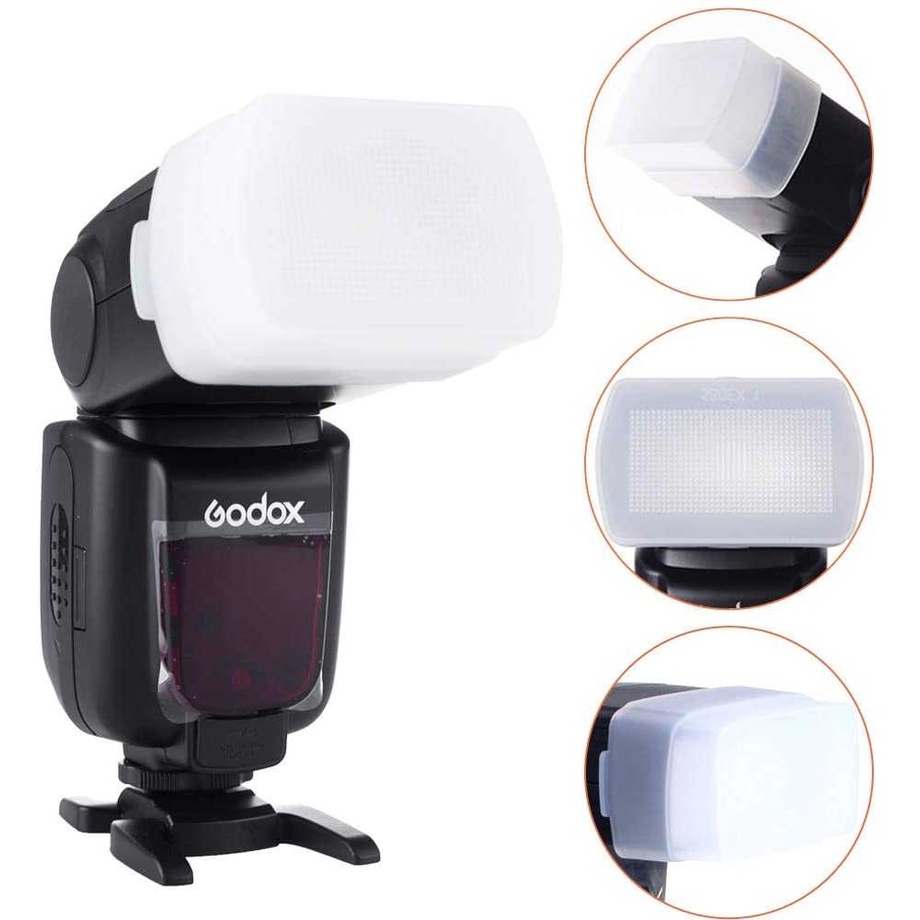 FLASH DIFFUSER FOR GODOX TT685/V860II/580EXII/580EX/560IV ซอฟบ๊อก ...