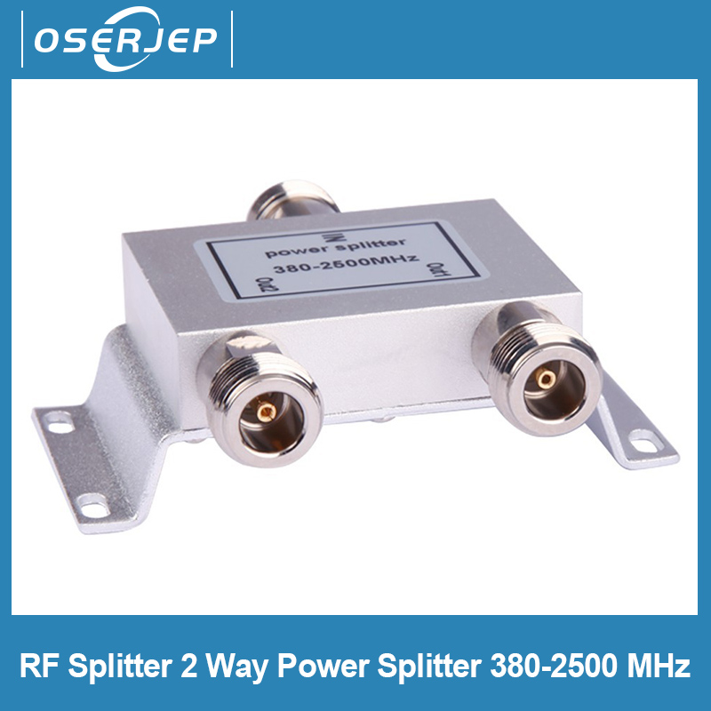 RF Splitter 2 Way Power Splitter 380-2500 MHz Signal Booster Divider N ...