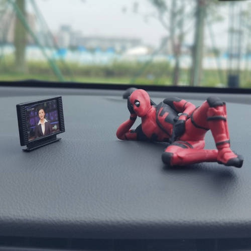 Car Avengers Deadpool Vehicle Mounted Doll Hand-Made Model Creative ...