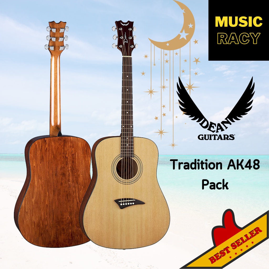 กีต้าร์โปร่ง Dean Tradition AK48 Pack | Shopee Thailand