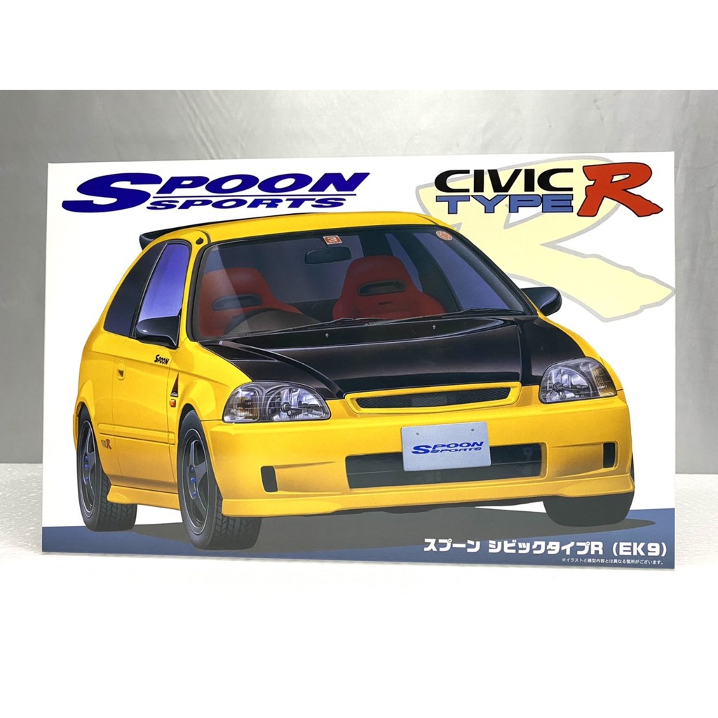 Honda ek9 spoon 1/24 โมเดลรถประกอบ fujimi | Shopee Thailand