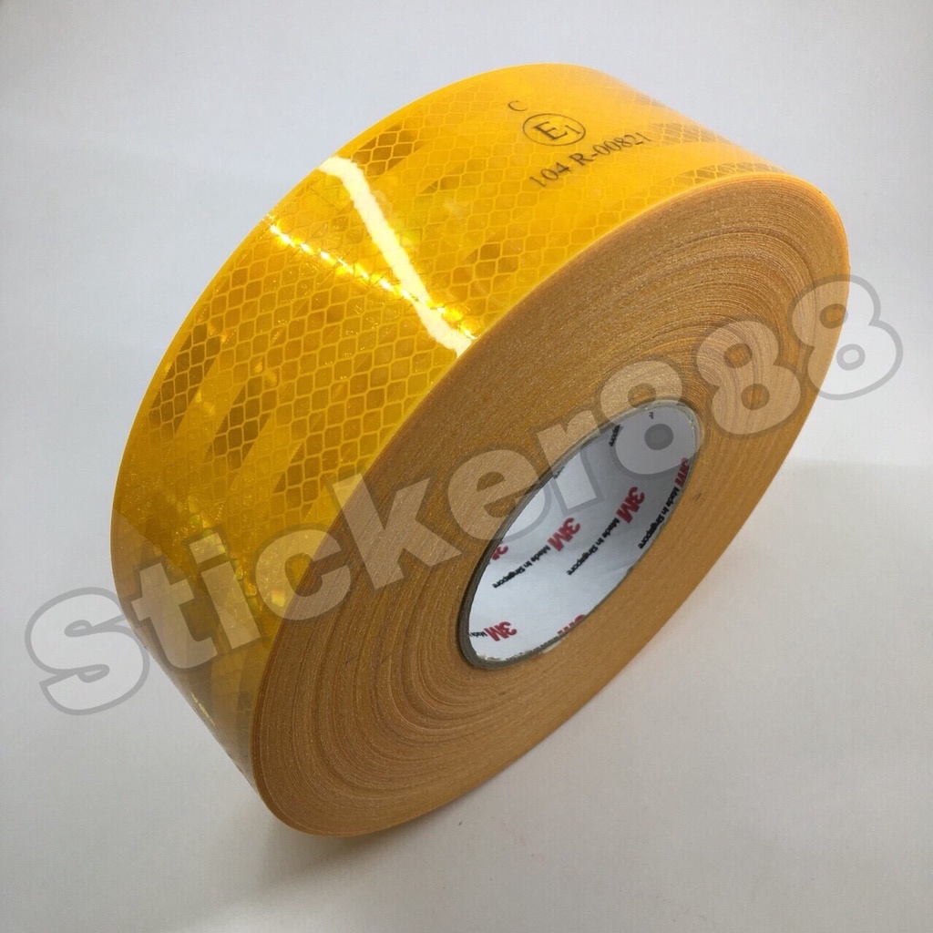 แถบสะท้อนแสง 3m ของแท้ 10 เมตร (แบ่งขาย) สีเหลือง สีขาว สีแดง ...