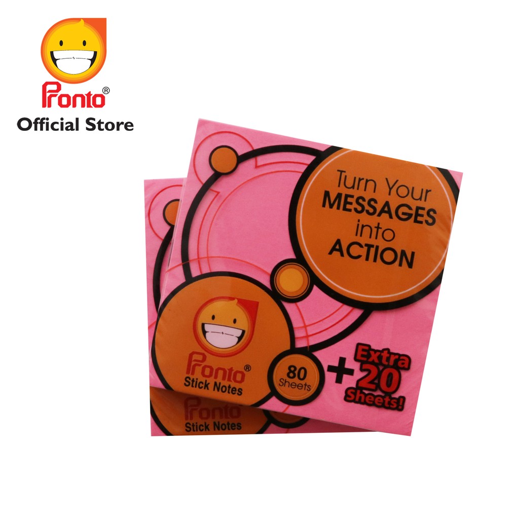 Pronto กระดาษโน้ต 100 แผ่น (75X75 มม.) | Shopee Thailand