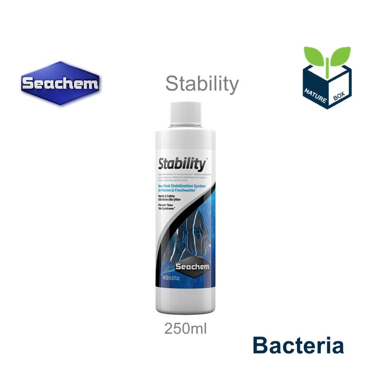 Seachem Stability Bacteria 250ml แบคทีเรียสำหรับตู้ไม้น้ำ ขนาด 250มล. ...