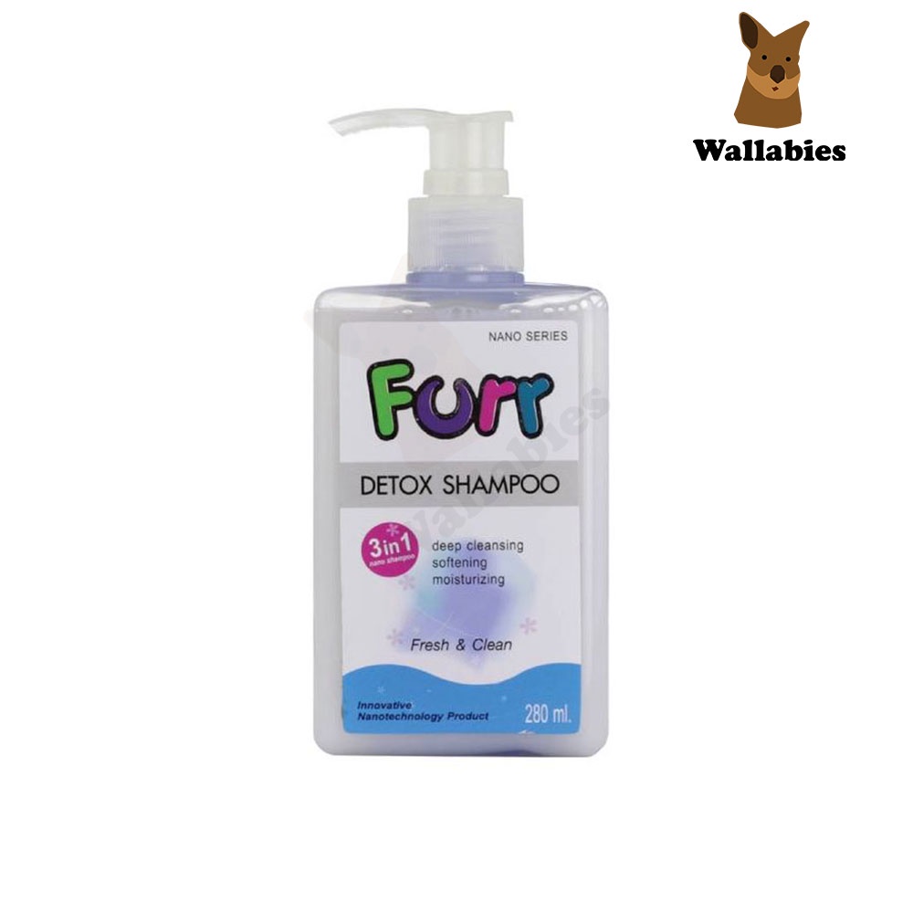 Nano Furr Detox Shampoo 280ml แชมพูทำความสะอาดสำหรับสัตว์เลี้ยง สูตร ...