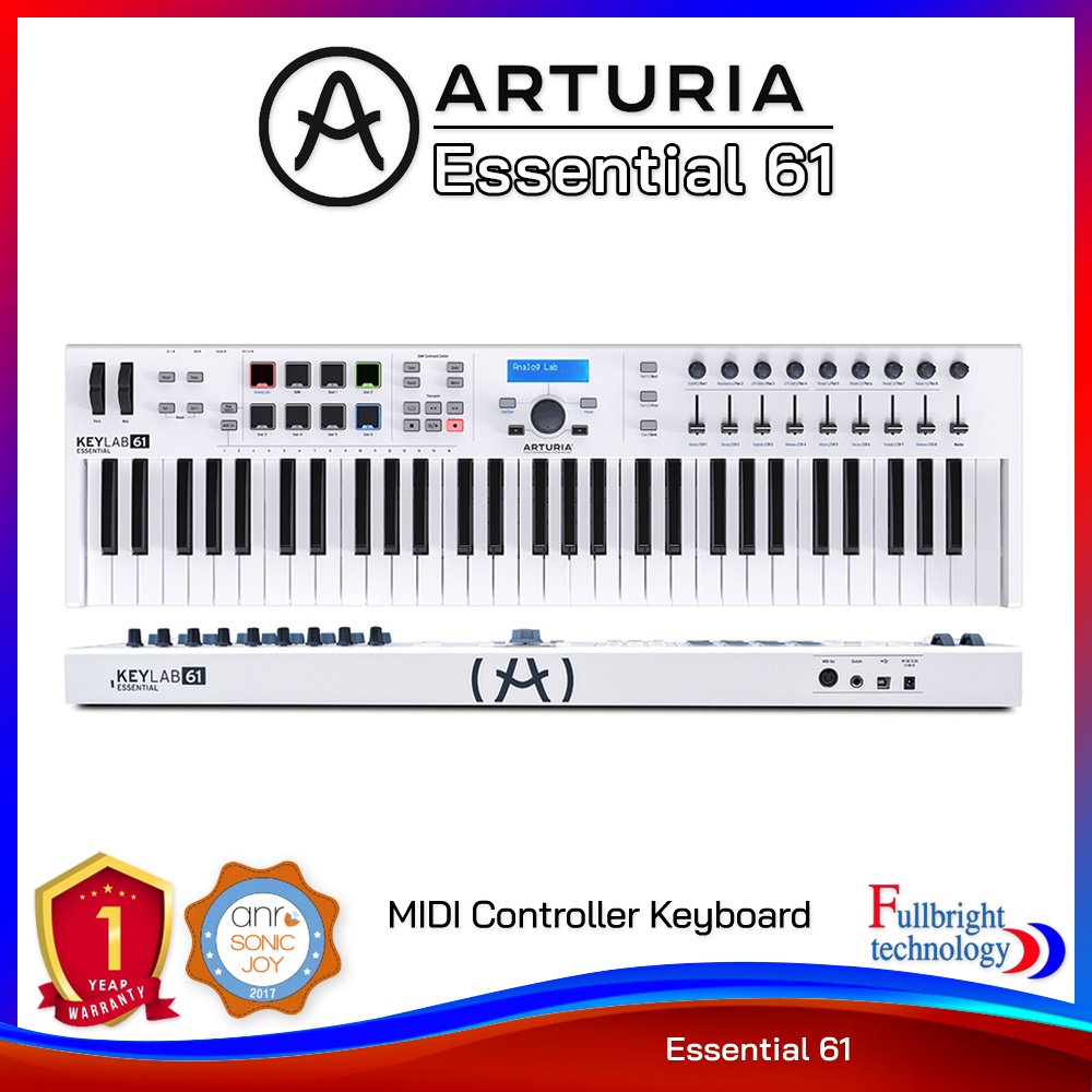 Arturia KeyLab Essential 61 MIDI Controller แบบ Workstation สำหรับทำ ...