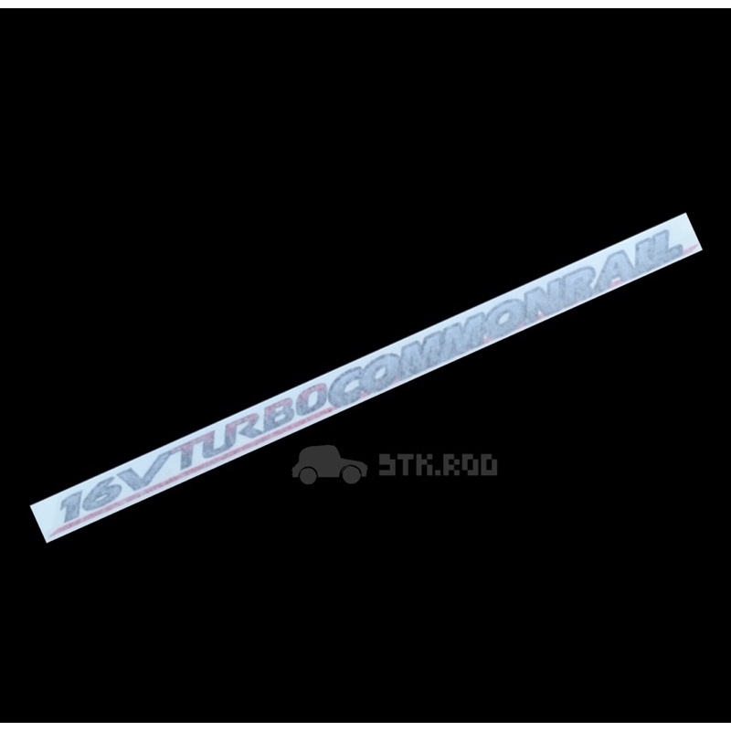 สติ๊กเกอร์ 16V TURBO COMMONRAIL ติดข้างประตู ของแท้ รถ TOYOTA TIGER D4D ...