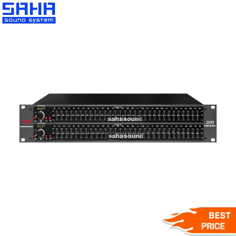 NTS 231XS อีควอไลเซอร์ EQ อีคิว อีคิวปรับเสียง อีคิวแต่งเสียง Eqlizer (31+31 แบนด์) sahasound ...