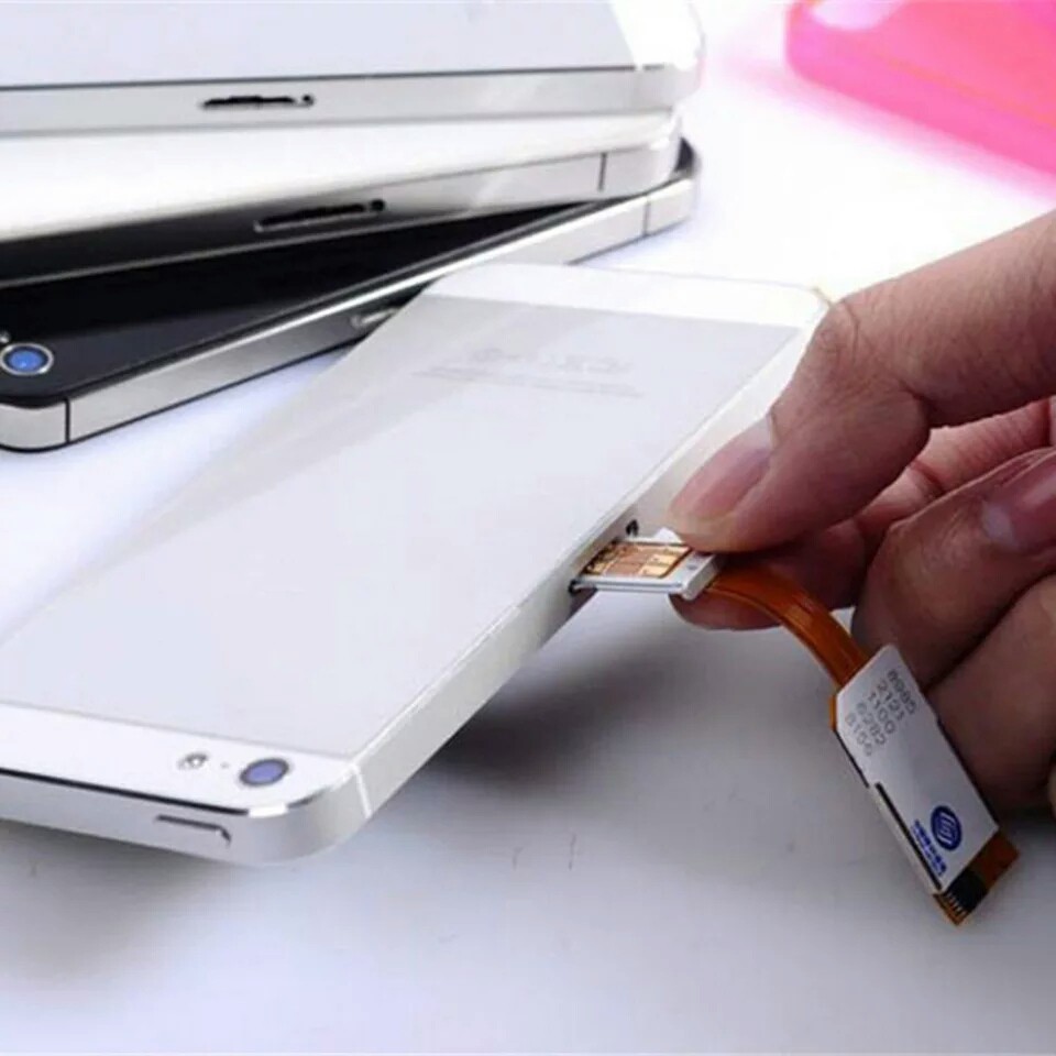 ู่Dual SIM Card Adapterใช้สองซิมสำหรับiPhone 5 5วินาที5C 6+ | Shopee ...