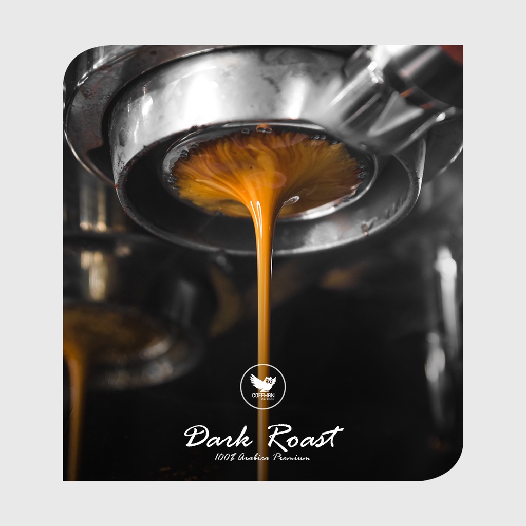 Coffman เมล็ดกาแฟอาราบิก้า 100% คั่วเข้ม Dark Roast Arabica (Whole bean ...