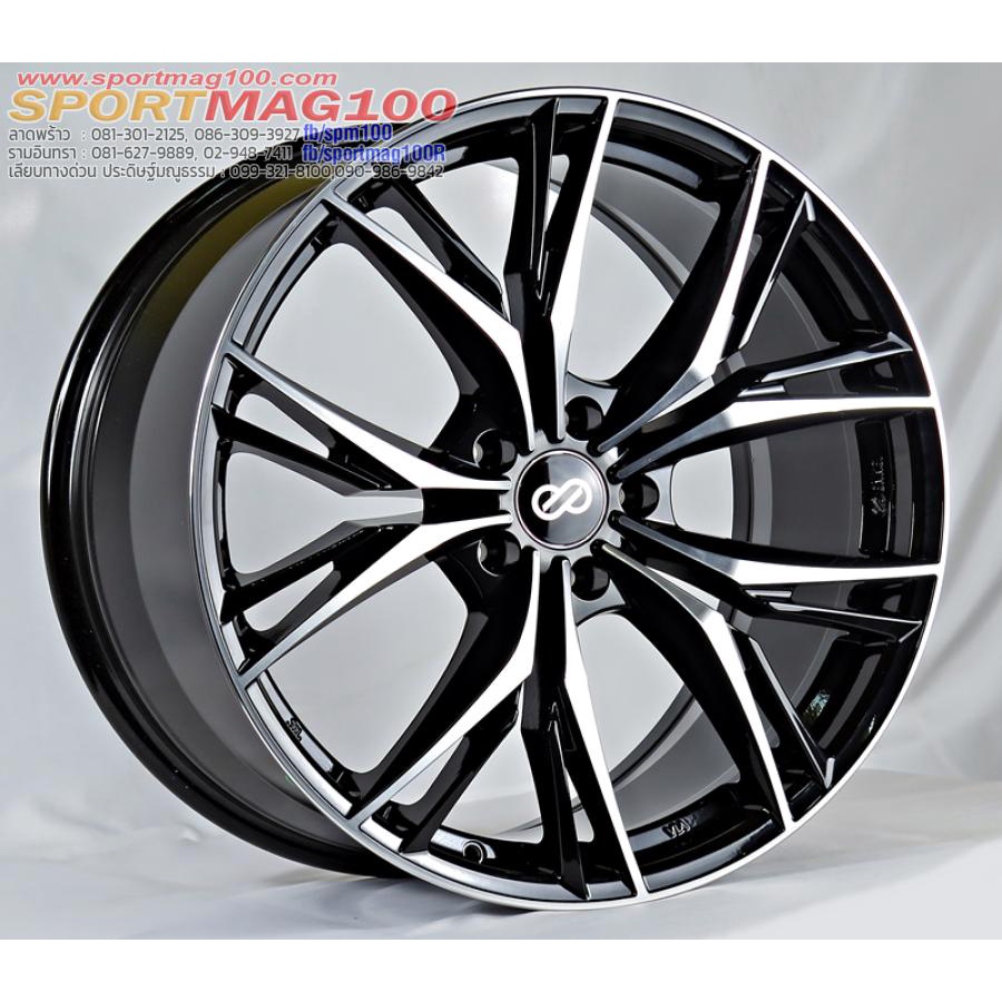 [19523] ล้อแม็กซ์ใหม่แท้ ENKEI Sp77 ดำหน้าเงา ขนาด 8.5-20นิ้ว 5รู114 ...