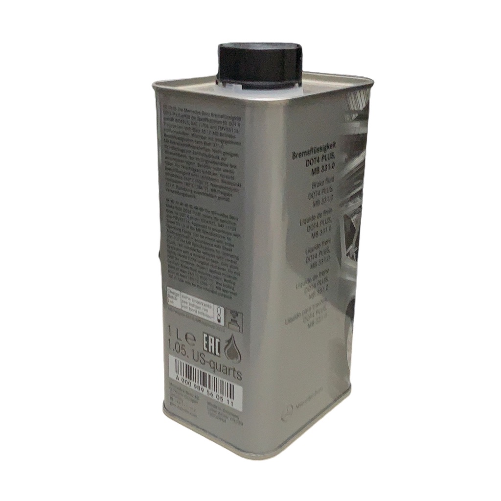 น้ำมันเบรค DOT4 Plus MB331.0 ขนาด 1 ลิตร มาตรฐานแท้ ศูนย์ Mercedes Benz ...