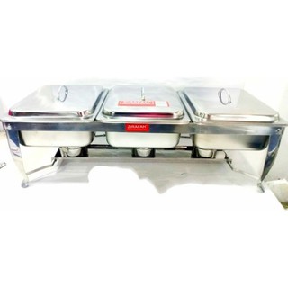 Kt WARE ZIRAFAH TRIPLE FOOD PAN CHAFING DISH 3636 BERKAS LAUK CATERING ...