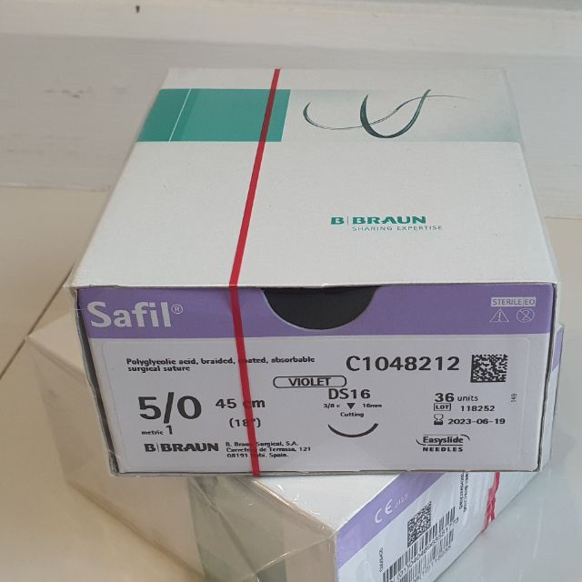 ไหมเย็บแผล SAFIL เบอร์ 5/0 | Shopee Thailand