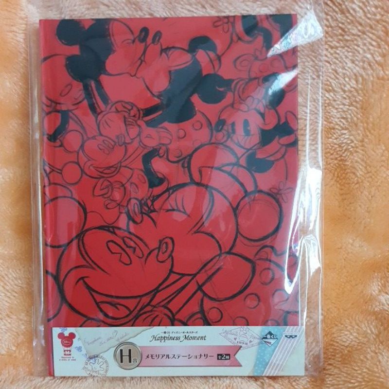 สมุด ปกแข็งไม่มีเส้น disney mickey mouse Note book Happiness Moment ...