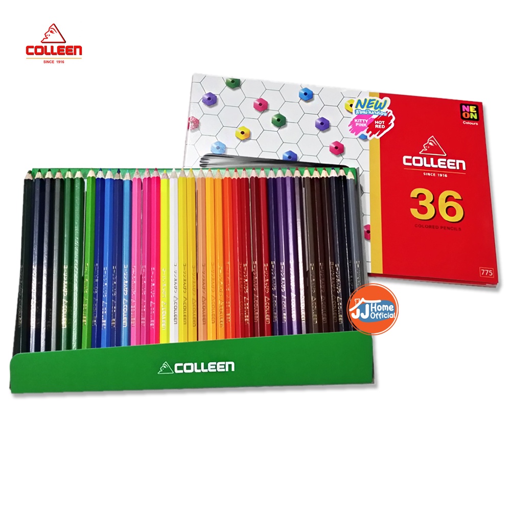 Colleen Colored Pencils สีไม้คอลลีน 36 สี แท้100%🎨 ดินสอไม้ | Shopee ...