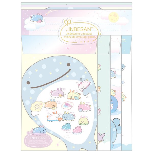 jb / Jinbesan ชุดจดหมาย 4 แบบ Theme Jinbe-san และ Umi Usagi ลาย ...