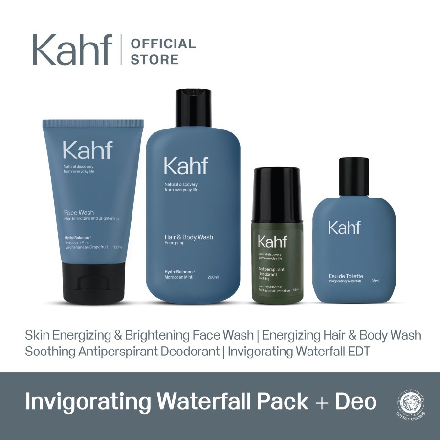 Kahf Invigorating Waterfall Pack + Deo g1G8 | Shopee Thailand