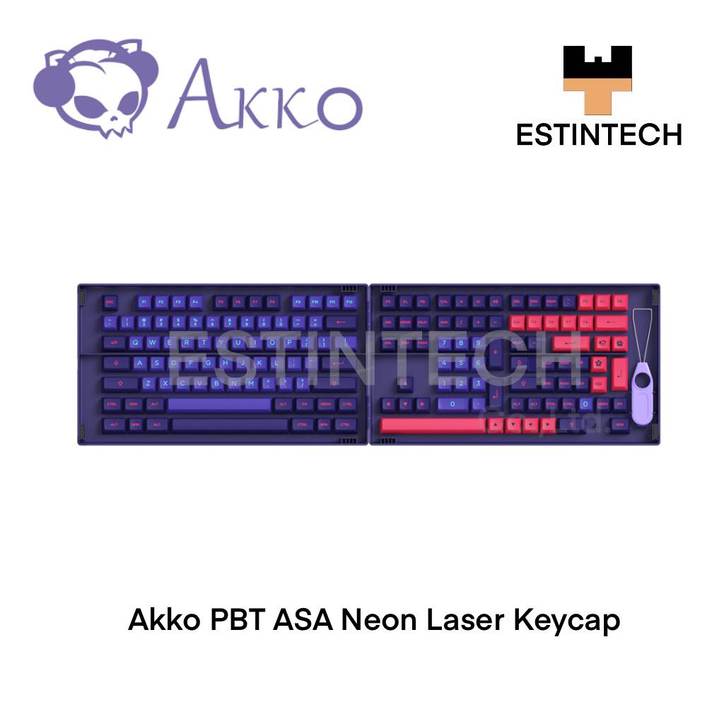 Keycap (คีย์แคป) Akko PBT ASA Neon Laser Keycap ของใหม่ | Shopee Thailand