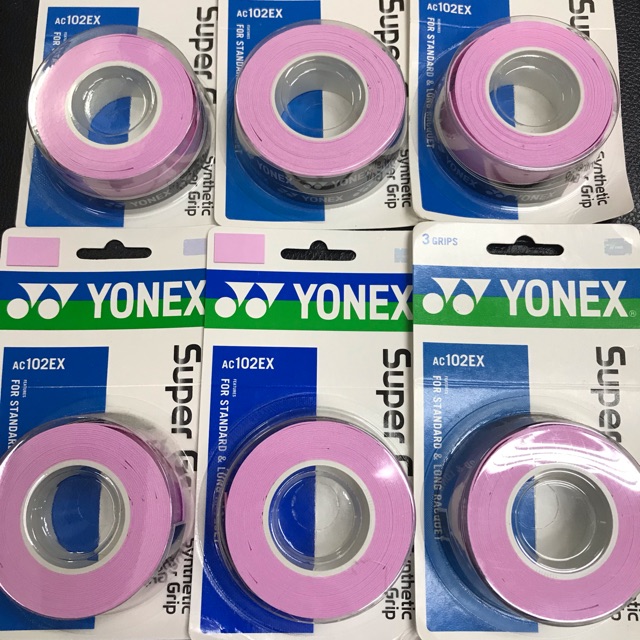 Yonex AC102 EX Super Grap กริ้ปพันด้าม แบบบาง 1 แพ็ค มี 3 ชิ้น พันได้ 3 ...