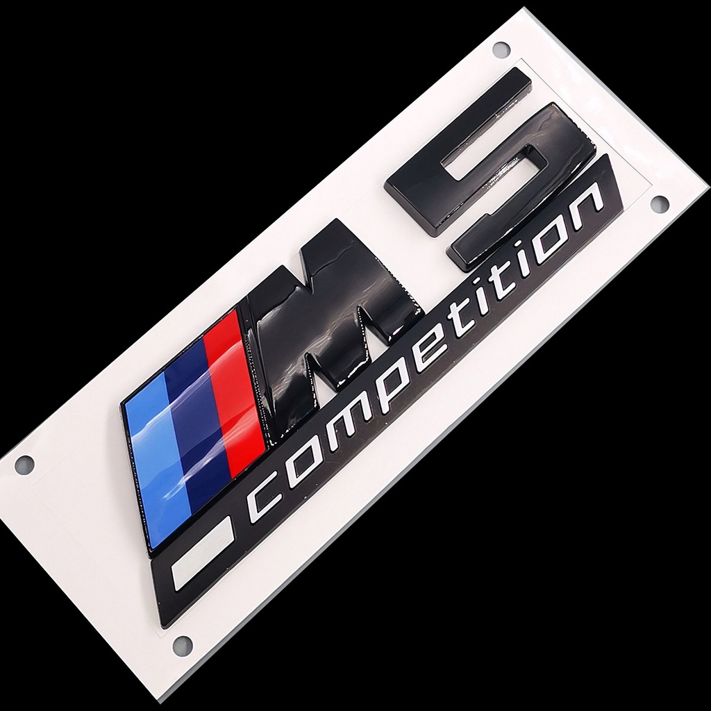 BMW M5 Logo Auto Badge Emblem Trunk Emblem COMPETITION Bar Underlined ...