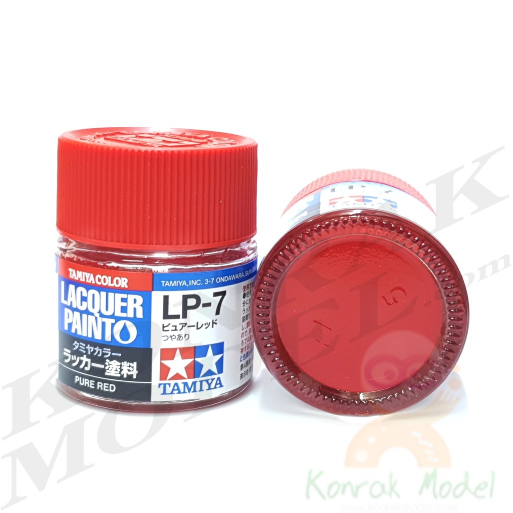สีทามิย่าสูตรแล็คเกอร์ Tamiya Lacquer paint LP7 Pure red10ML | Shopee ...