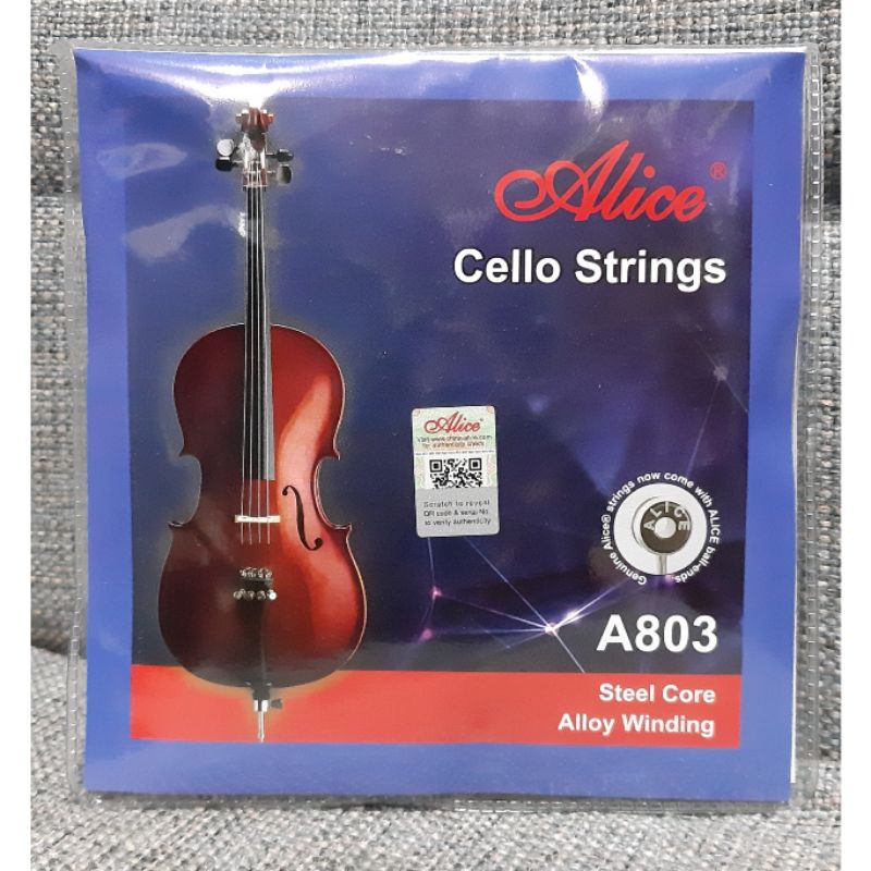Cello String Violoncello Alice A803 803 Set C G D A ของแท้ ขนาด 3/4 4/4 | Shopee Thailand