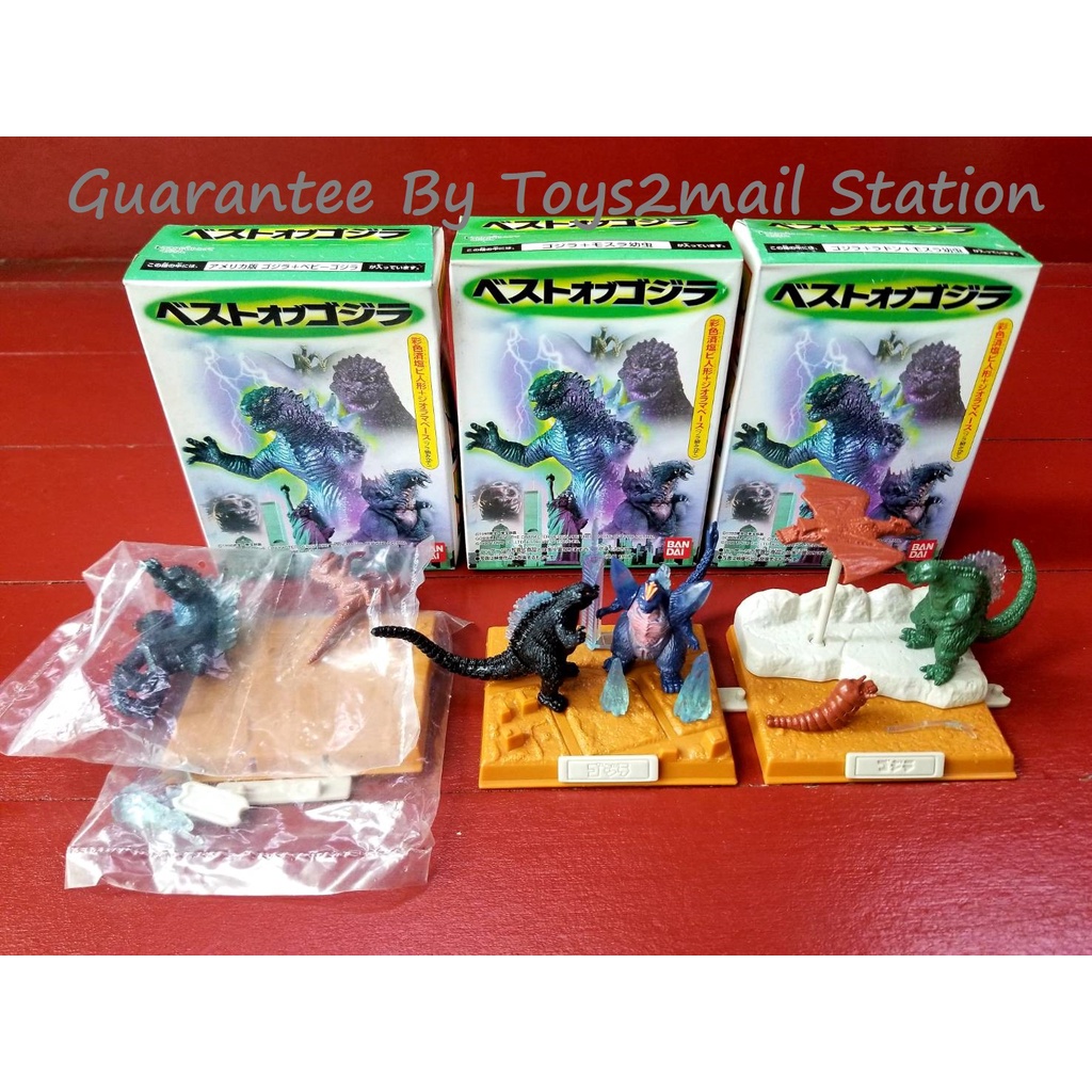 [RARE เลือกแบบได้] CANDY TOYS : BANDAI 1998 BEST OF GODZILLA MINI ...