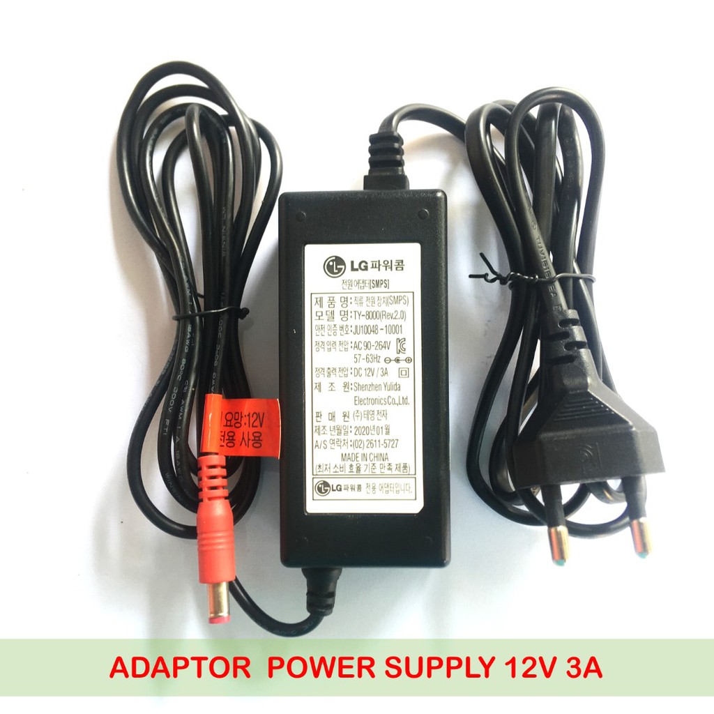 อะแดปเตอร์จ่ายไฟ PSU 12V 3A Universal TV Monitor กล้องวงจรปิด | Shopee Thailand