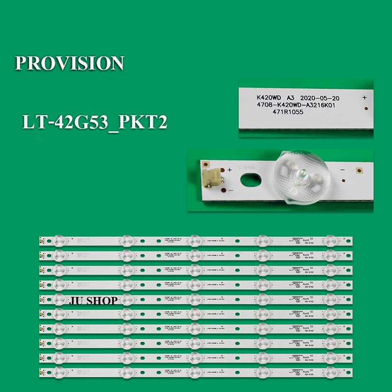 หลอดแบล็คไลท์ TV PROVISION รุ่น:LT-42G53_PKT2( 5LED 8เส้น)สินค้าใหม่ ...
