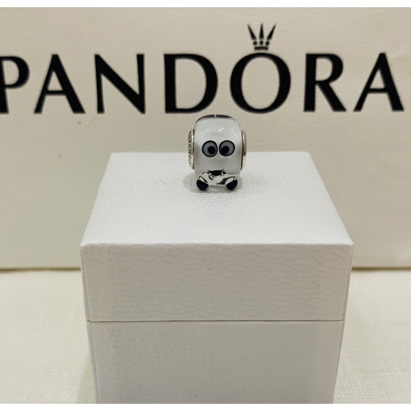 Pandora square cartoon face murano glass charm แท้100% | Shopee Thailand