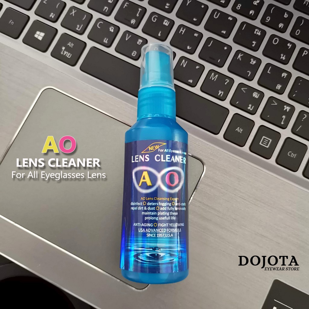 น้ำยาเช็ดเลนส์ AO Lens Cleaner น้ำยาเช็ดแว่น ขวดสเปรย์ขนาด 60 มล. (แถม ...