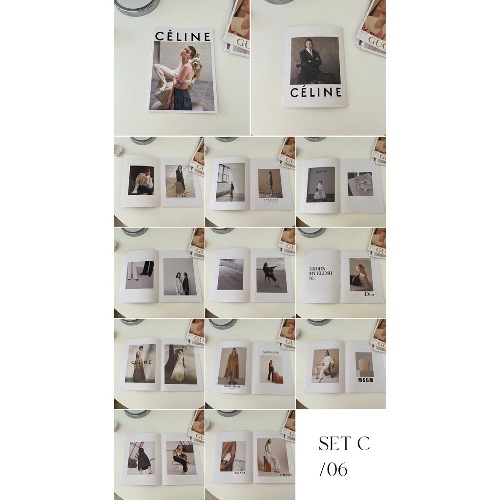 Magazine prop ( SET C ) สมุดถ่ายรูป หนังสือถ่ายรูป คาเฟ่ | Shopee Thailand