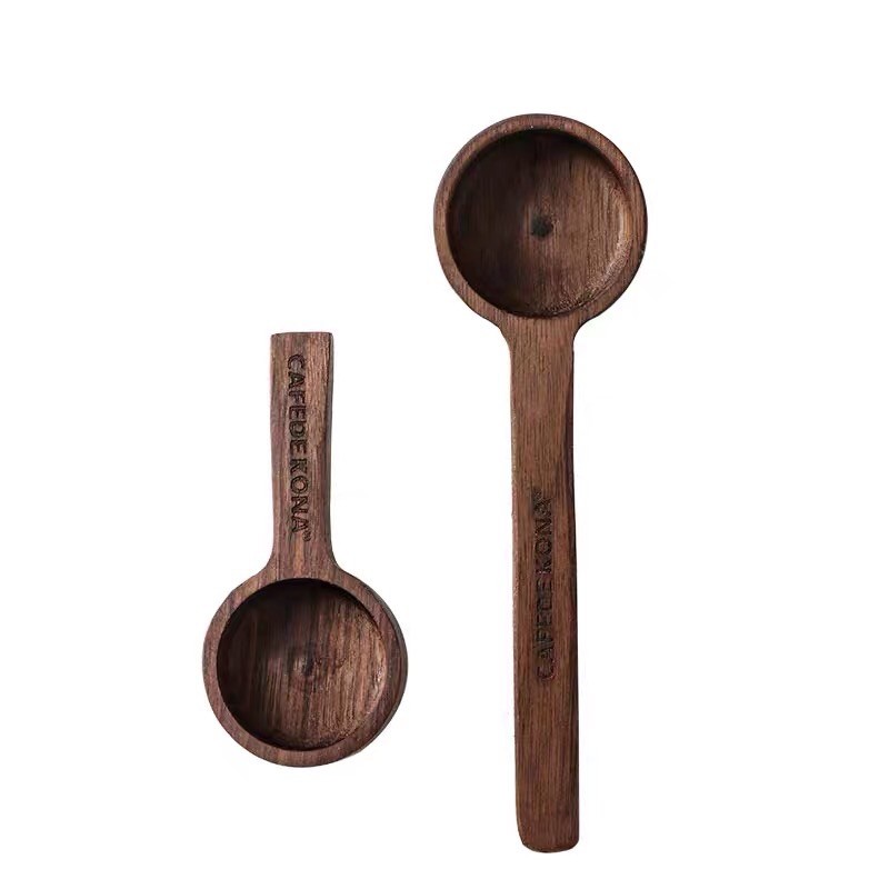 CAFEDE KONA coffee bean spoon solid wood 10G coffee ช้อนตวง ช้อนไม้ ...
