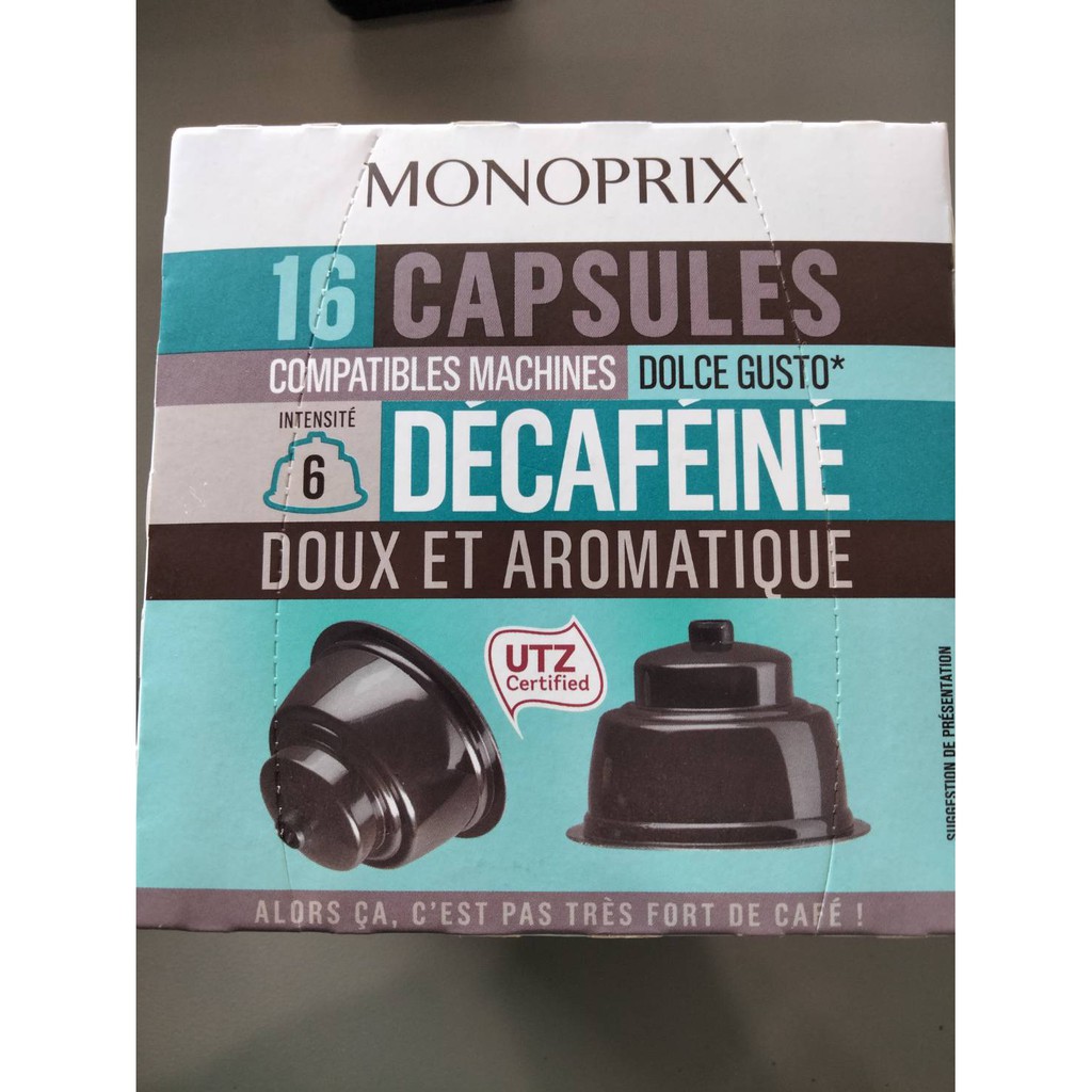Monoprix Dolce Gusto Decafeine Coffee 16 Caps ราคาโปรโมชั่น | Shopee ...